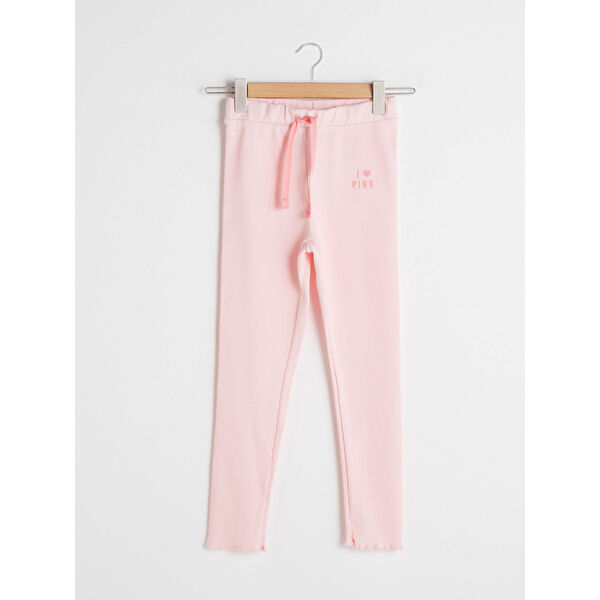 Beli Lastikli Nakış Detaylı Pamuklu Kız Çocuk Uzun Tayt Beli Lastikli Nakış Detaylı Pamuklu Kız Çocuk Uzun Tayt