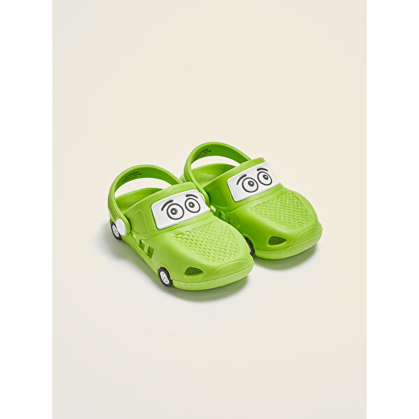 Erkek Bebek Araba Silüetli Plaj Sandaleti Erkek Bebek Araba Silüetli Plaj Sandaleti