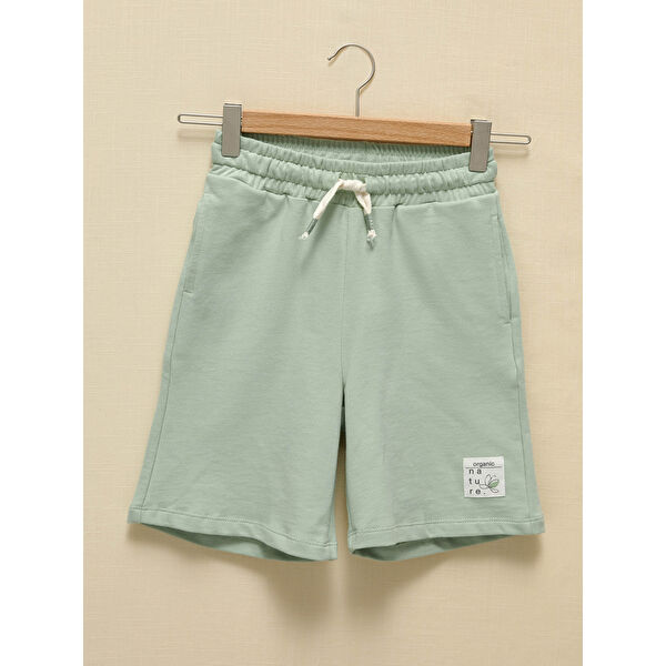 Beli Lastikli Organik Pamuklu Kız Çocuk Şort