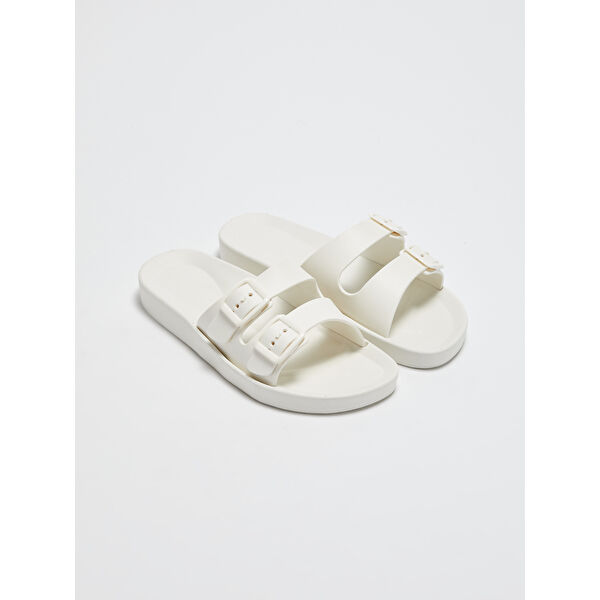 Çift Bantlı Kadın Plaj Terliği