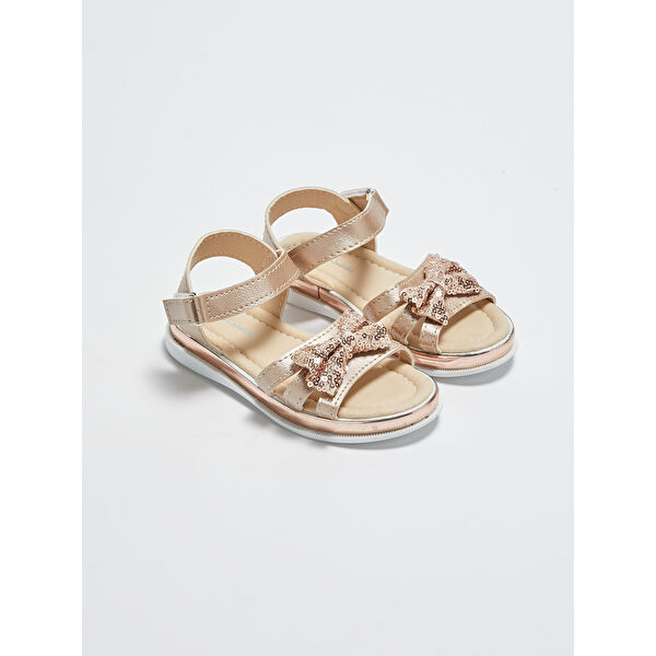 Fiyonk Detaylı Kız Çocuk Sandalet