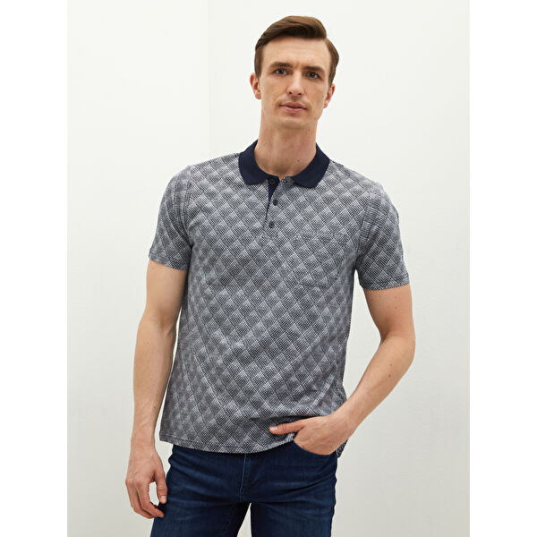 LCW CLASSIC Merserize Polo Yaka Kısa Kollu Desenli Erkek Tişört LCW CLASSIC Merserize Polo Yaka Kısa Kollu Desenli Erkek Tişört