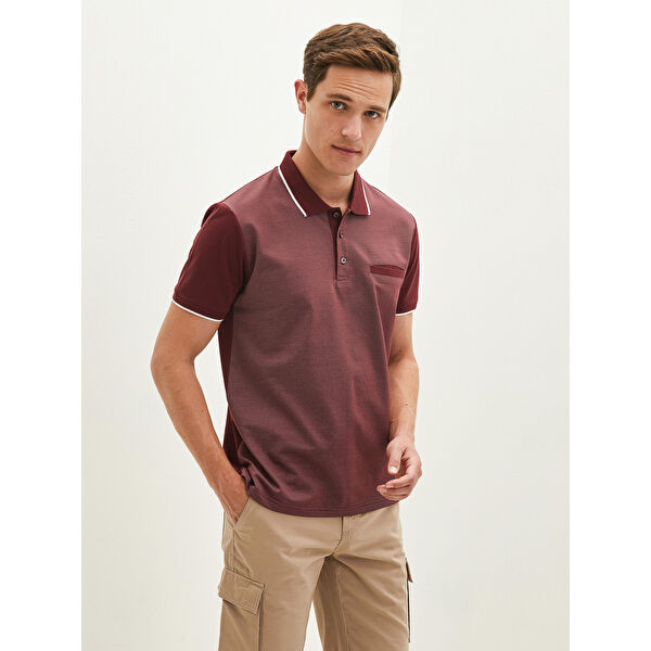 LCW CLASSIC Merserize Polo Yaka Kısa Kollu Desenli Erkek Tişört LCW CLASSIC Merserize Polo Yaka Kısa Kollu Desenli Erkek Tişört