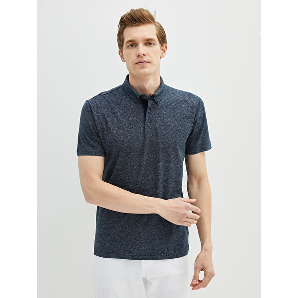 LCW CLASSIC Merserize Polo Yaka Kısa Kollu Desenli Erkek Tişört LCW CLASSIC Merserize Polo Yaka Kısa Kollu Desenli Erkek Tişört