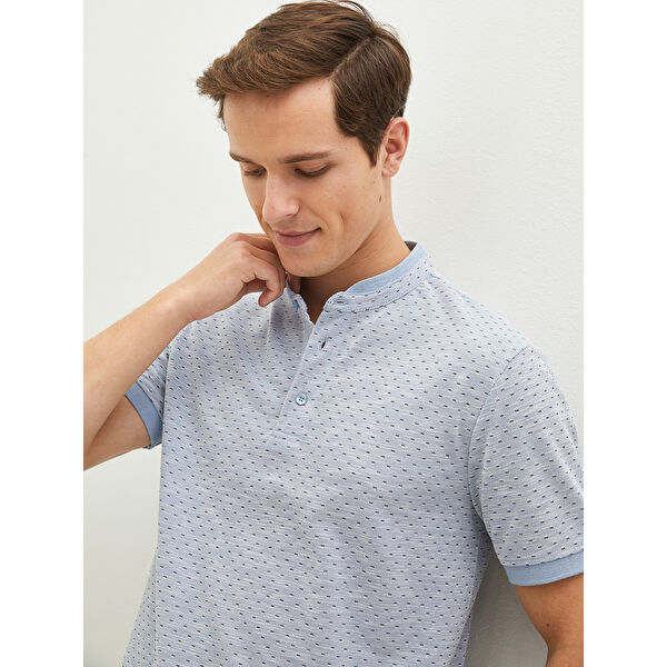 LCW CLASSIC Hakim Yaka Kısa Kollu Desenli Erkek Tişört