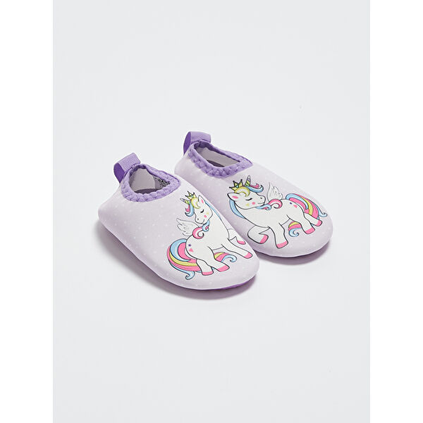 Kız Bebek Baskılı Deniz Ayakkabısı