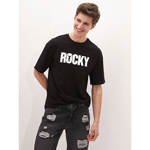 LCW CASUAL Bisiklet Yaka Kısa Kollu Rocky Baskılı Penye Erkek Tişört LCW CASUAL Bisiklet Yaka Kısa Kollu Rocky Baskılı Penye Erkek Tişört