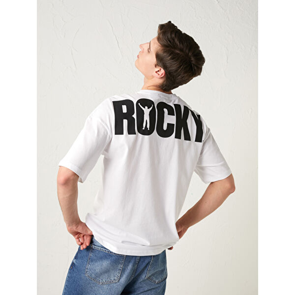 LCW CASUAL Bisiklet Yaka Kısa Kollu Rocky Baskılı Penye Erkek Tişört LCW CASUAL Bisiklet Yaka Kısa Kollu Rocky Baskılı Penye Erkek Tişört