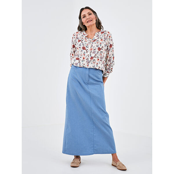 LCW GRACE Cep Detaylı Gabardin Kumaş Kadın Etek