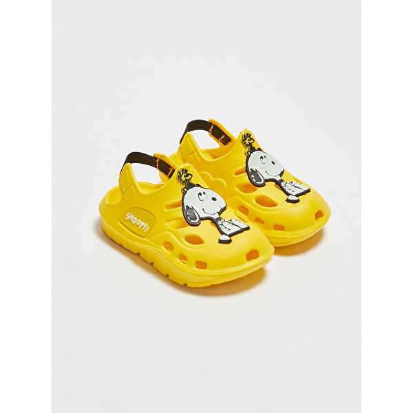 Erkek Bebek Snoopy Lisanslı Patchli Plaj Sandaleti Erkek Bebek Snoopy Lisanslı Patchli Plaj Sandaleti