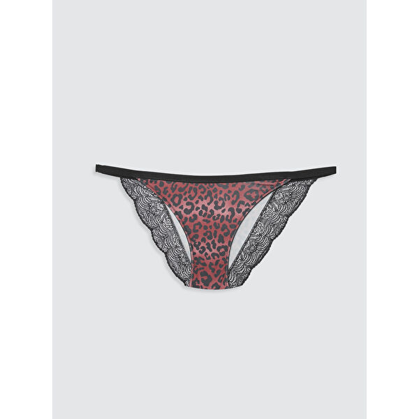 LCW DREAM Desenli Dantel Detaylı Kadın Klasik Külot LCW DREAM Desenli Dantel Detaylı Kadın Klasik Külot