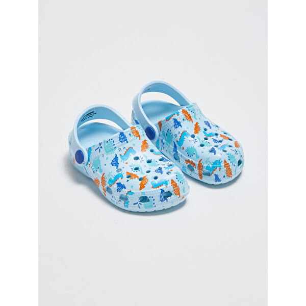 Baskılı Erkek Bebek Plaj Sandaleti