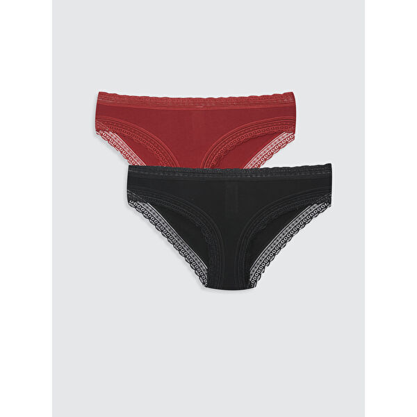 LCW DREAM Dantelli Pamuklu Kadın Klasik Külot 2'li