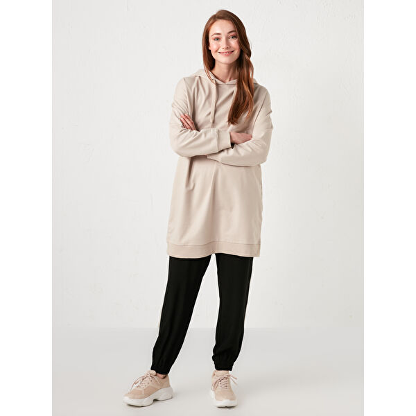 MODEST Beli Lastikli Comfort Fit Harem Belmando Kumaş Kadın Pantolon