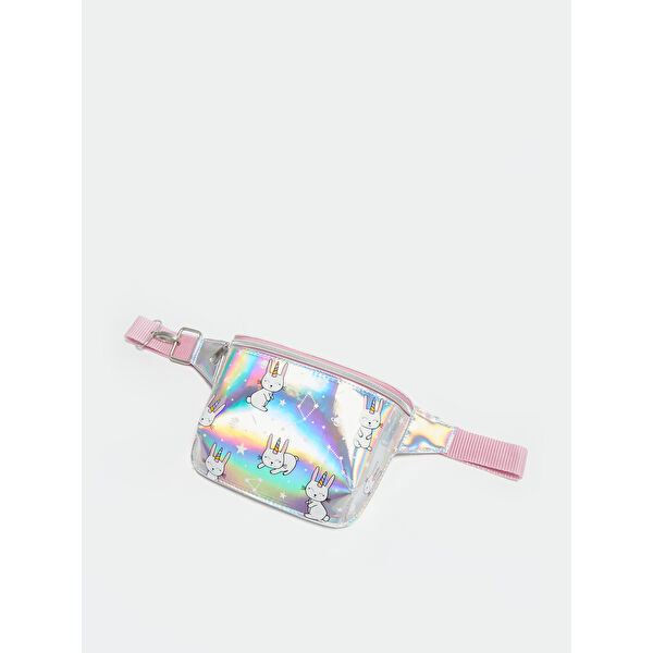 Kız Çocuk Baskılı Parlak Bel Çantası