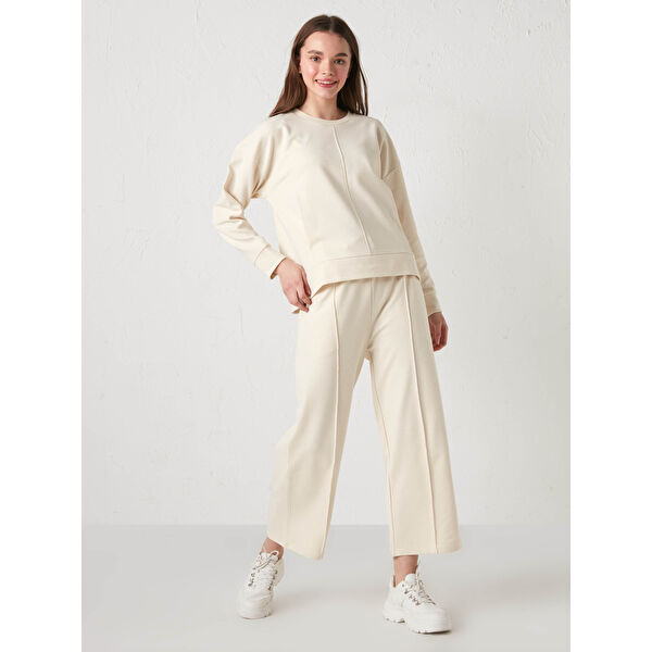 LCW VISION Beli Lastikli Geniş Paça Kadın Eşofman Alt