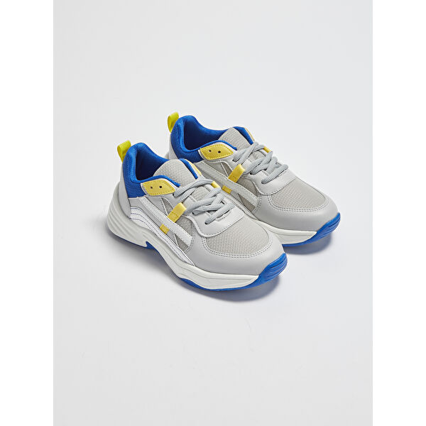 File Detaylı Bağcıklı Erkek Çocuk Spor Ayakkabı