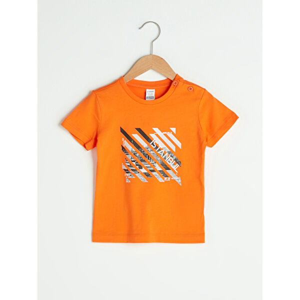 Bisiklet Yaka Kısa Kollu İstanbul Baskılı Pamuklu Erkek Bebek Tişört Bisiklet Yaka Kısa Kollu İstanbul Baskılı Pamuklu Erkek Bebek Tişört