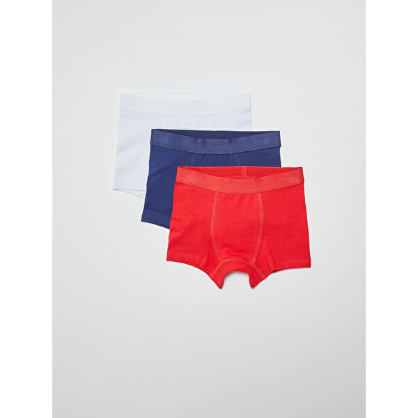 Pamuklu Basic Erkek Bebek Boxer 3'lü