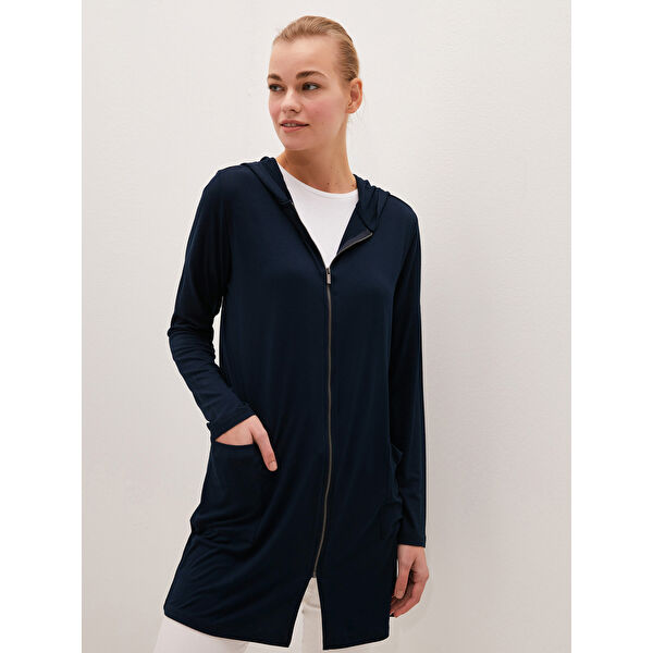 LCW BASIC Kapüşon Yaka Düz Uzun Kollu Viskon Kadın Hırka LCW BASIC Kapüşon Yaka Düz Uzun Kollu Viskon Kadın Hırka