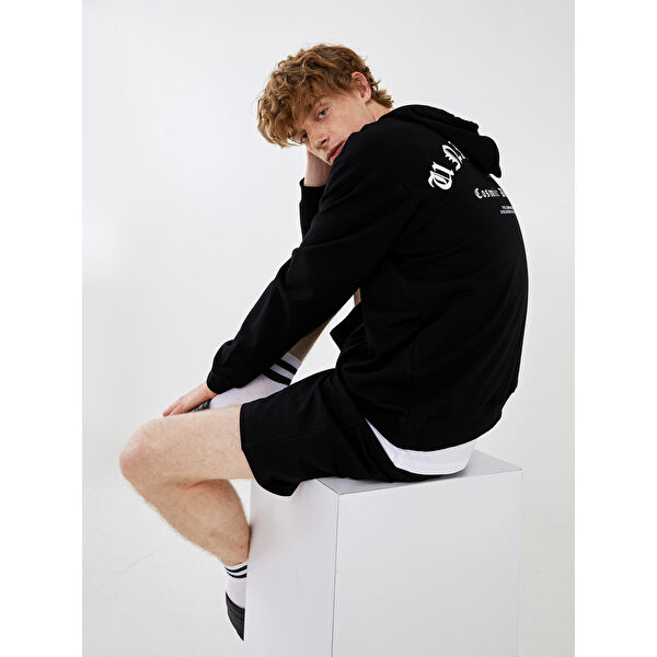 XSIDE Oversize Kapüşonlu Uzun Kollu Erkek Sweatshirt