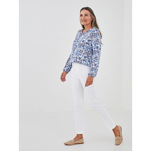 LCW GRACE Bağlamalı Yaka Çiçek Baskılı Uzun Kollu Pamuklu Kadın Bluz LCW GRACE Bağlamalı Yaka Çiçek Baskılı Uzun Kollu Pamuklu Kadın Bluz