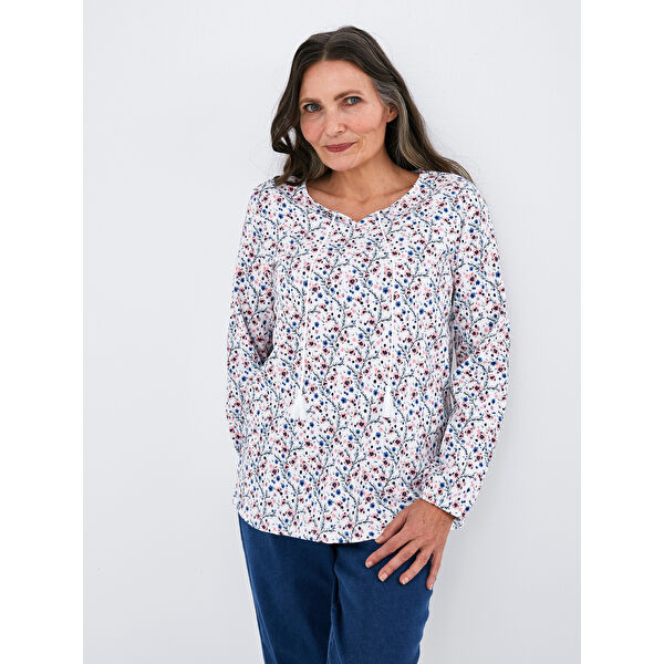 LCW GRACE Bağlamalı Yaka Çiçek Baskılı Uzun Kollu Kadın Bluz LCW GRACE Bağlamalı Yaka Çiçek Baskılı Uzun Kollu Kadın Bluz