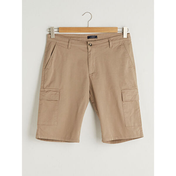 LCW CLASSIC Standart Kalıp Gabardin Erkek Kargo Şort