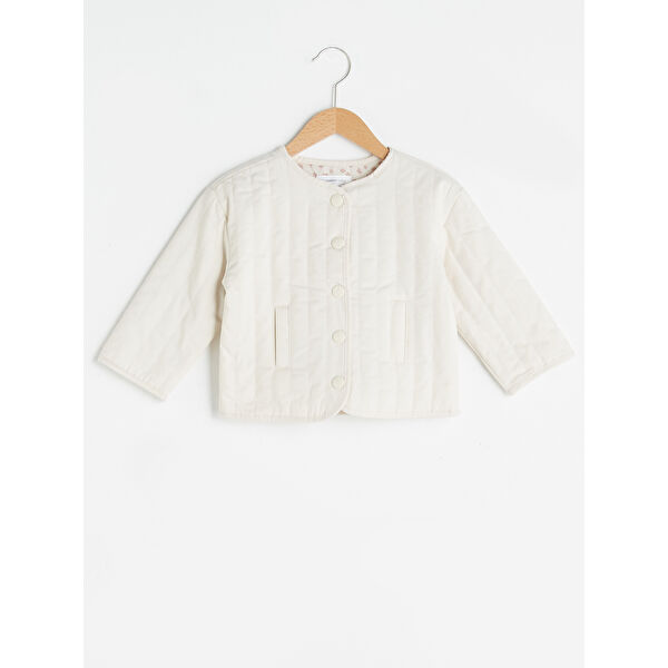 Bisiklet Yaka Uzun Kollu Basic Kız Bebek Ceket