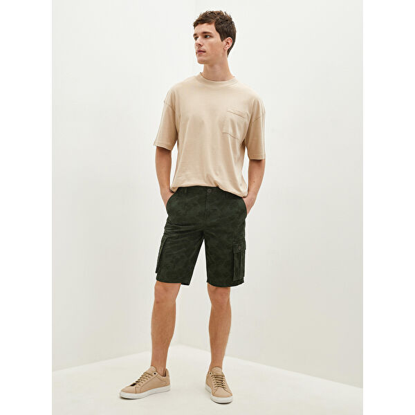 LCW CASUAL Standart Kalıp Desenli Erkek Şort