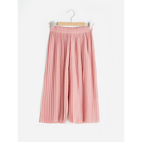 Beli Lastikli Basic Kız Çocuk Pileli Eşofman Altı