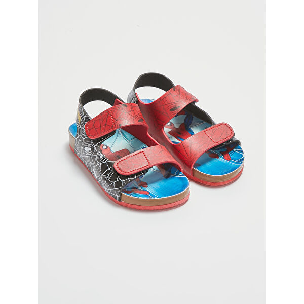 Erkek Çocuk Spiderman Lisanlı Cırt Cırtlı Sandalet