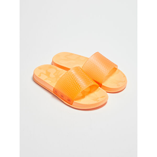 Şeffaf  Tek Bantlı Kadın Plaj Terliği