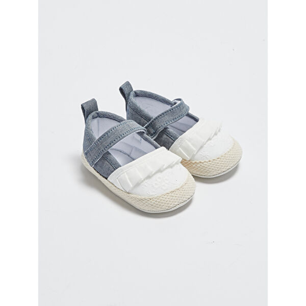 Fırfırlı Kız Bebek Yürüme Öncesi Espadril Ayakkabı Fırfırlı Kız Bebek Yürüme Öncesi Espadril Ayakkabı