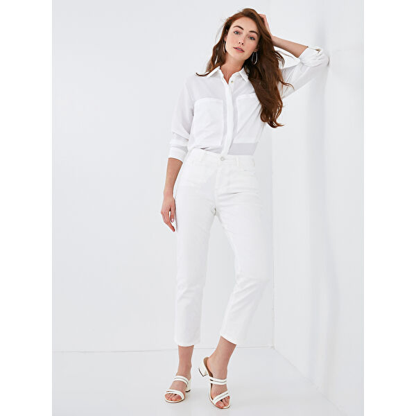 LCW CLASSIC Normal Bel Skinny Fit Cep Detaylı Kadın Jean Pantolon