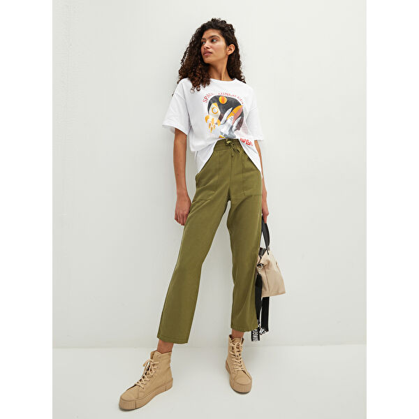 LCW CASUAL Beli Lastikli Cep Detaylı Modal Kadın Jogger Pantolon LCW CASUAL Beli Lastikli Cep Detaylı Modal Kadın Jogger Pantolon