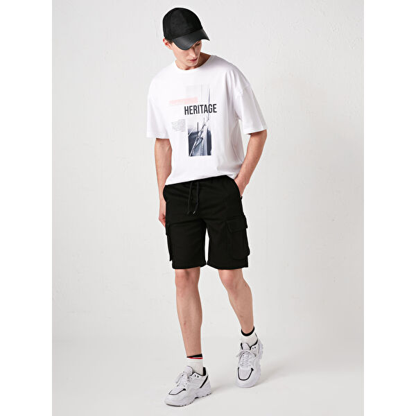 LCW CASUAL Slim Fit Beli Lastikli Spor Erkek Şort