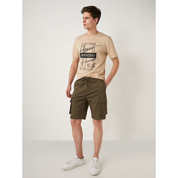 LCW CASUAL Slim Fit Beli Lastikli Spor Erkek Şort