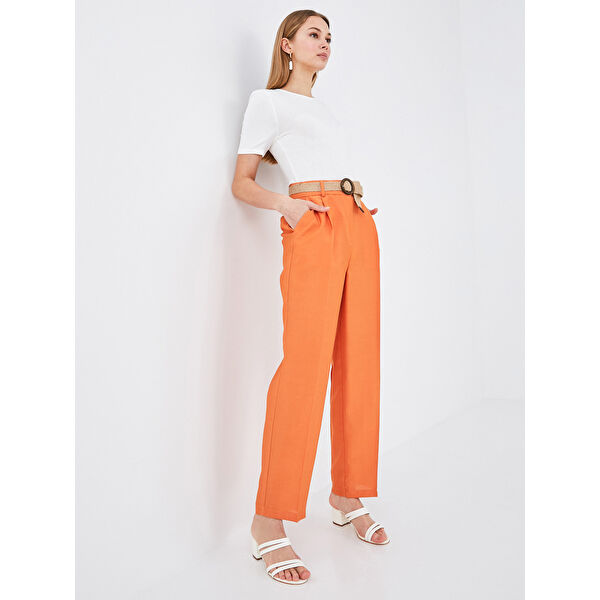 LCW VISION Slim Fit Yüksek Bel Kadın Pantolon