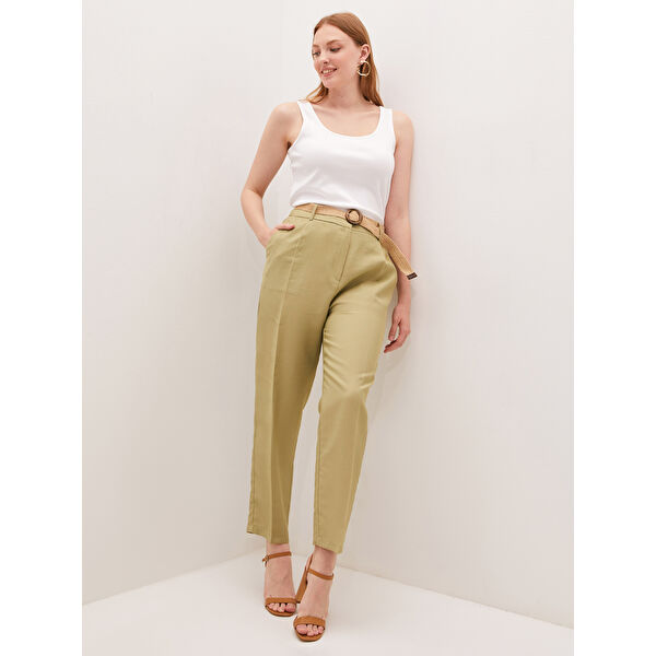 LCW VISION Slim Fit Yüksek Bel Kadın Pantolon