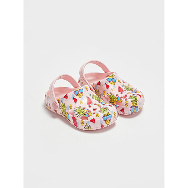 Baskılı Kız Çocuk Plaj Sandaleti Baskılı Kız Çocuk Plaj Sandaleti