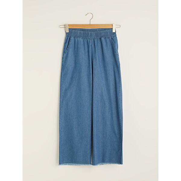 MODEST Beli Lastikli Bol Fit Harem Kadın Jean Pantolon