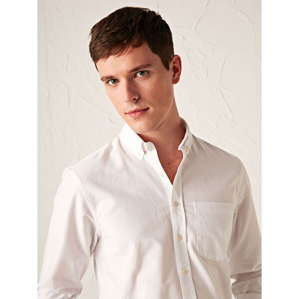 Regular Fit Uzun Kollu Oxford Gömlek Regular Fit Uzun Kollu Oxford Gömlek