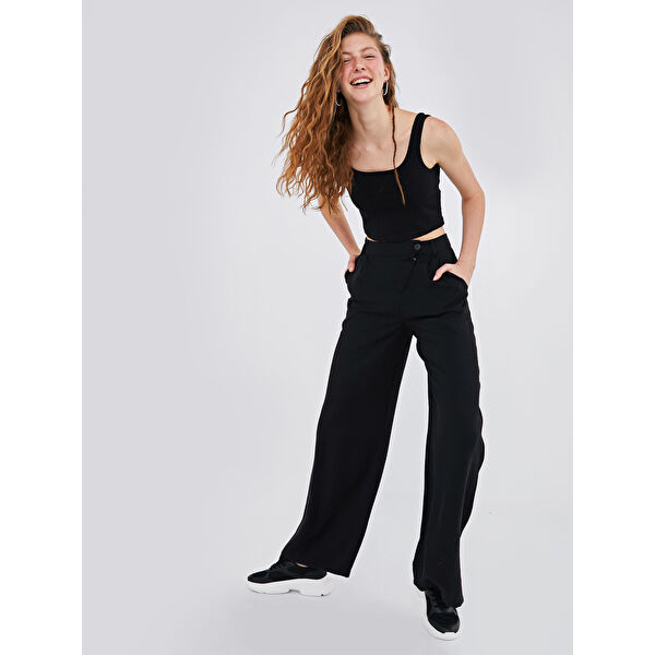 XSIDE Straight Fit Geniş Paça Kadın Pantolon