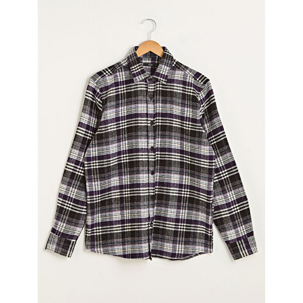 XSIDE Slim Fit Uzun Kollu Oduncu Ekose Erkek Gömlek