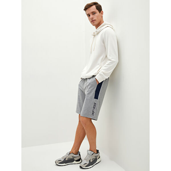 LCW CLASSIC Standart Kalıp Baskılı Erkek Bermuda Şort