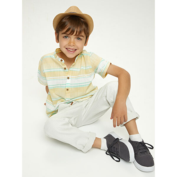 Basic Pamuklu Erkek Çocuk Chino Pantolon