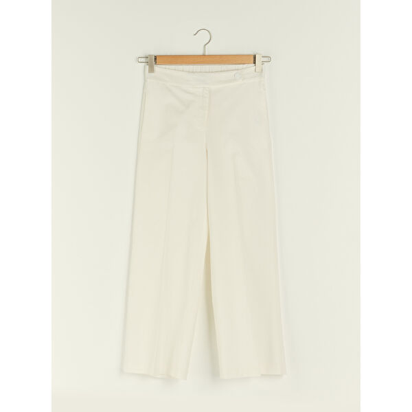 LCW CLASSIC Yüksek Bel Düz Pamuklu Kadın Pantolon