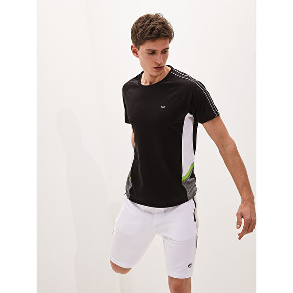 LCW SPORTS Bisiklet Yaka Kısa Kollu Aktif Spor Erkek Tişört