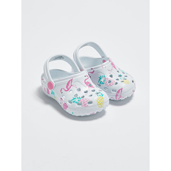 Baskılı Kız Bebek Sandalet